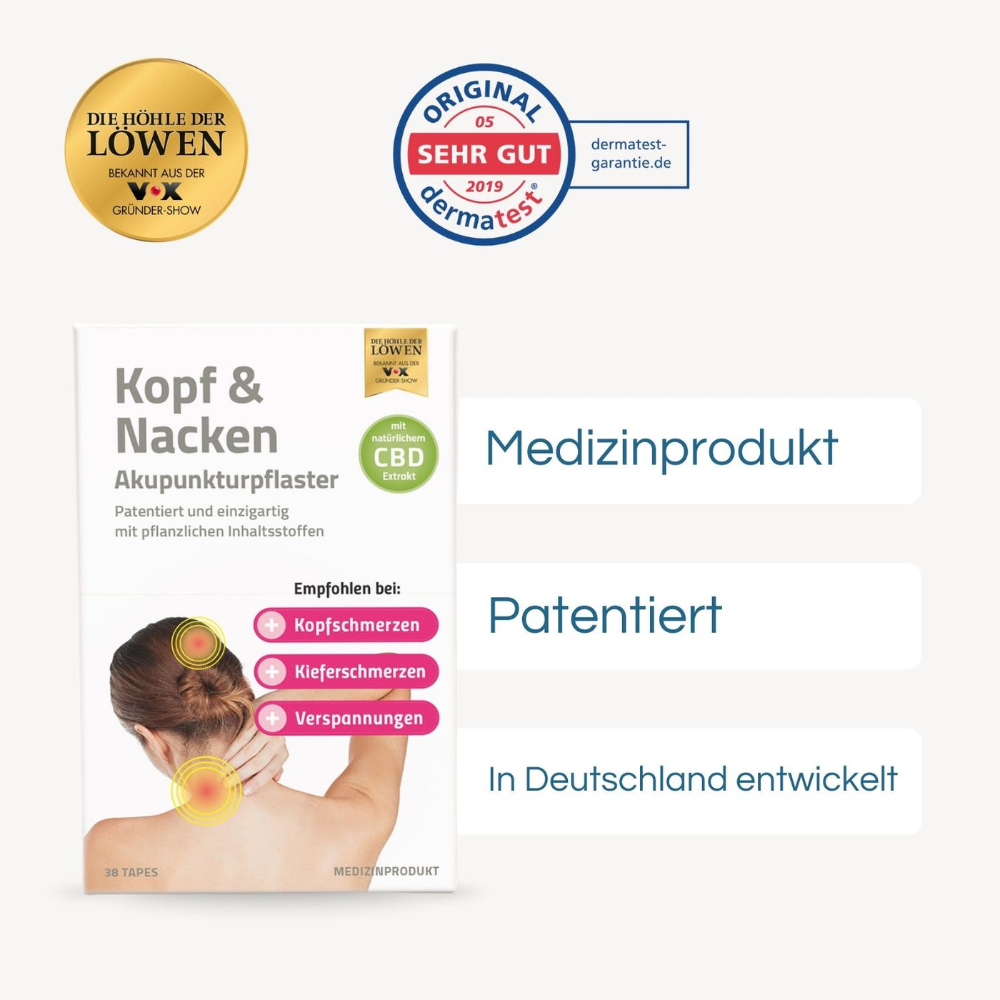 Gitterpflaster für Kopf & Nacken | Aktimed®